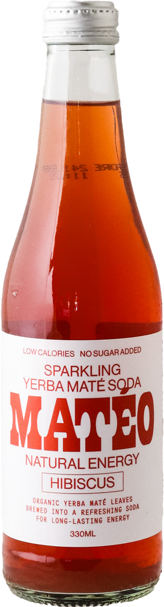 Matéo Soda - Sparkling Hibiscus Yerba Maté